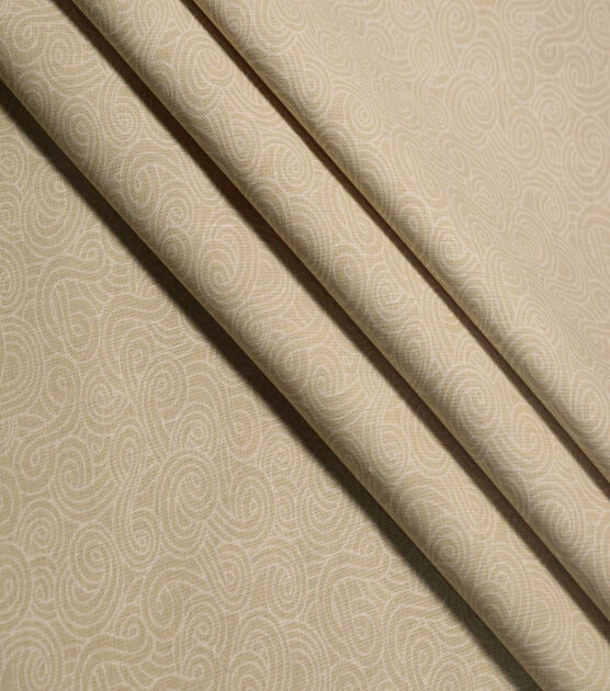 Swirls On Tan Quilt Cotton Fabric By Quilters Showcase Joann