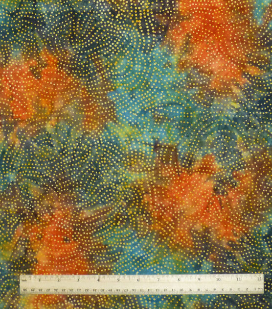 Light Dots On Harvest Batik Cotton Fabric Joann