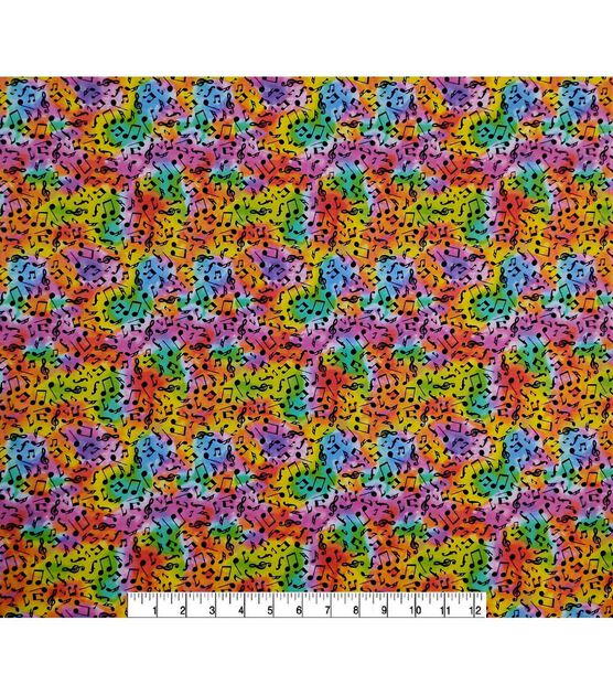 Yellow And Purple Tie Dye Music Notes Super Snuggle Flannel Fabric Joann
