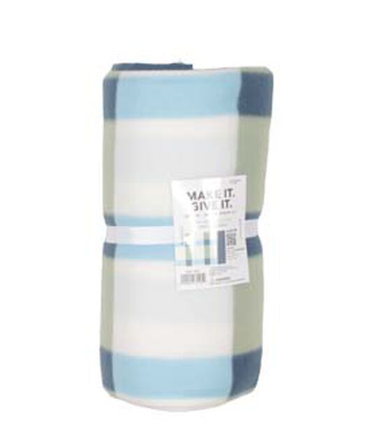 48 Wide Green And White Plaid No Sew Fleece Blanket By Happy Value Joann