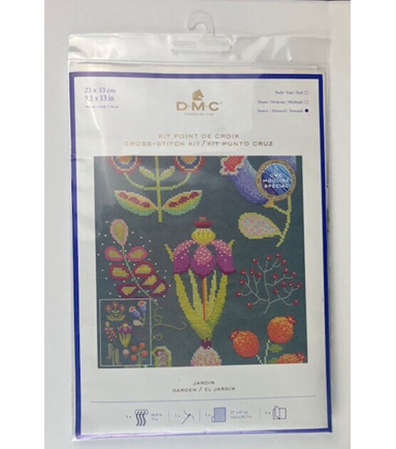 Dmc 9 X 13 Emily Peacock Botanical Desert Cross Stitch Kit Joann