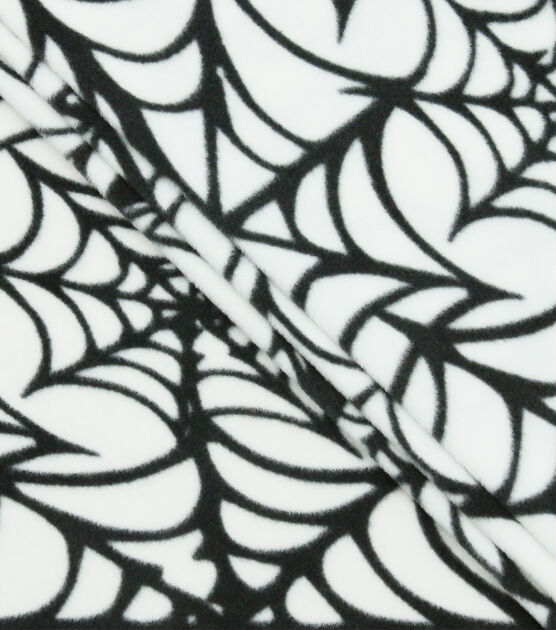 Pop Halloween Webs Lightweight Fleece Fabric Joann
