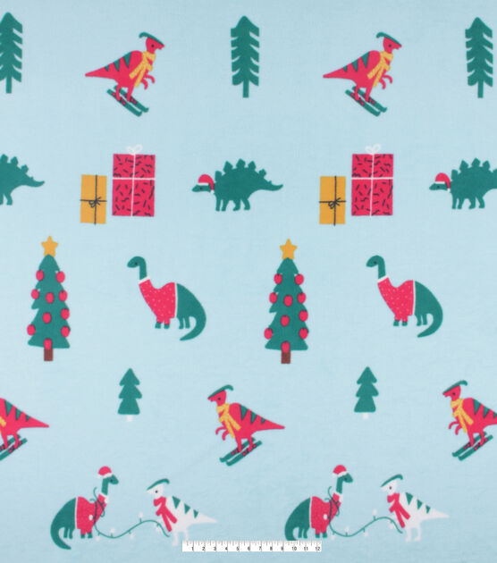 48 Wide Have A Rawrsome Christmas No Sew Fleece Blanket Joann