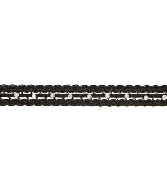 Wrights Wide Elastic Rhinestone Bra Strap Trim 075 Joann