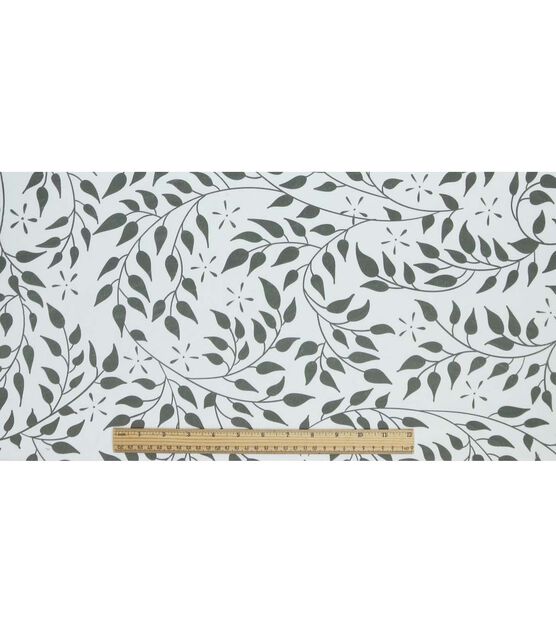 Leafy Vines On White Soft And Minky Fleece Fabric Joann