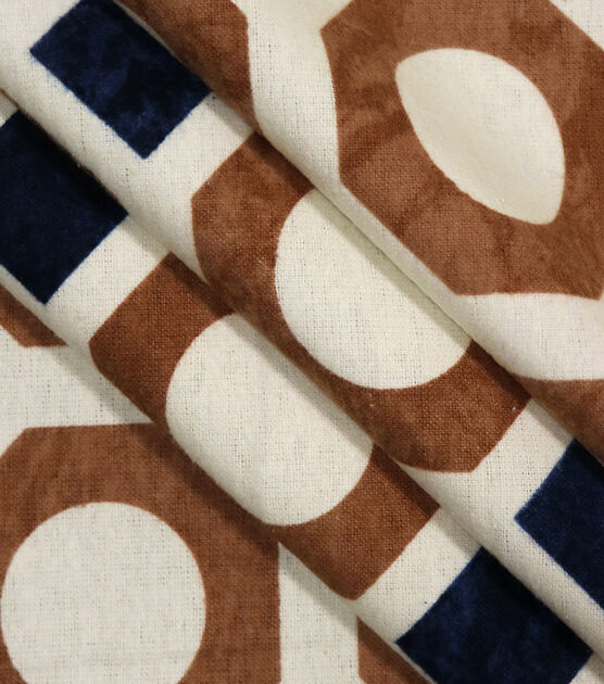 White Geometric Super Snuggle Flannel Fabric Joann
