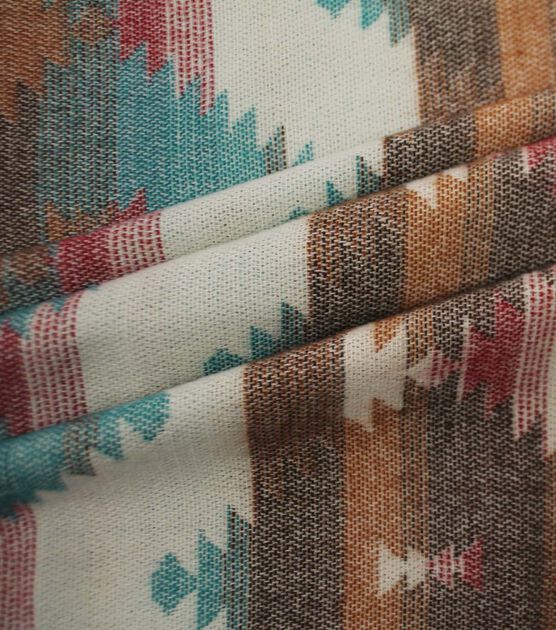 Geometric Print On Cream Jacquard Fabric Joann
