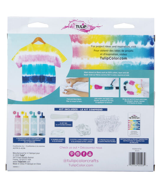 Tulip 39ct Stripes One Step Fabric Tie Dye Kit Joann