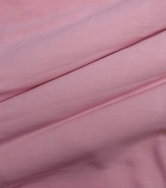 Dark Brown Slub Linen Rayon Blend Fabric Joann