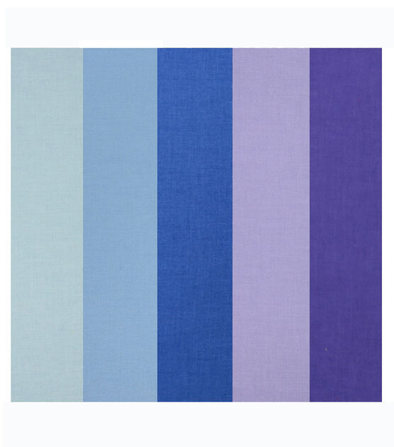 Purple And Blue 5pc Sew Classics Cotton Fabric Quarter Bundle Joann