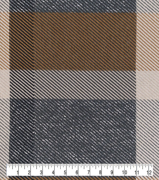 Winchester Plaid Charcoal Cotton Canvas Fabric Joann