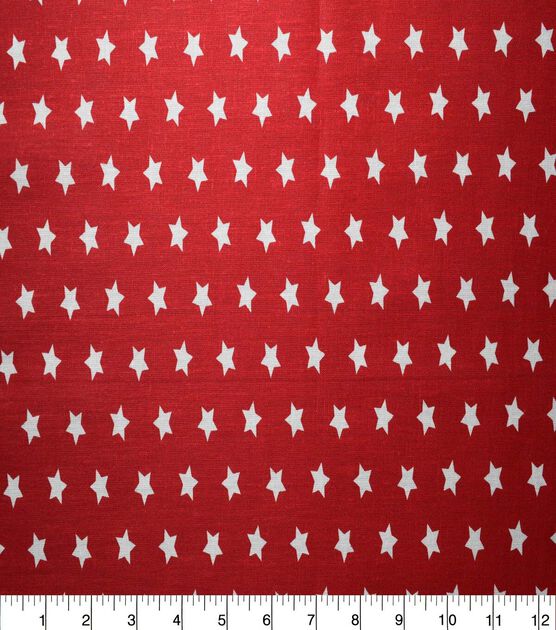 White Stars On Red Craft Cotton Fabric By Happy Value Joann