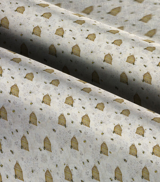Susan Winget Bee Sketch On White Premium Cotton Fabric Joann