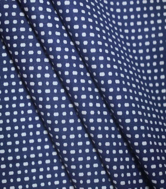 Dots On Navy Quilt Cotton Fabric By Quilters Showcase Joann