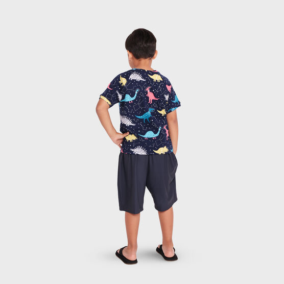 Space Dinosaur Interlock Knit Fabric By Pop Joann