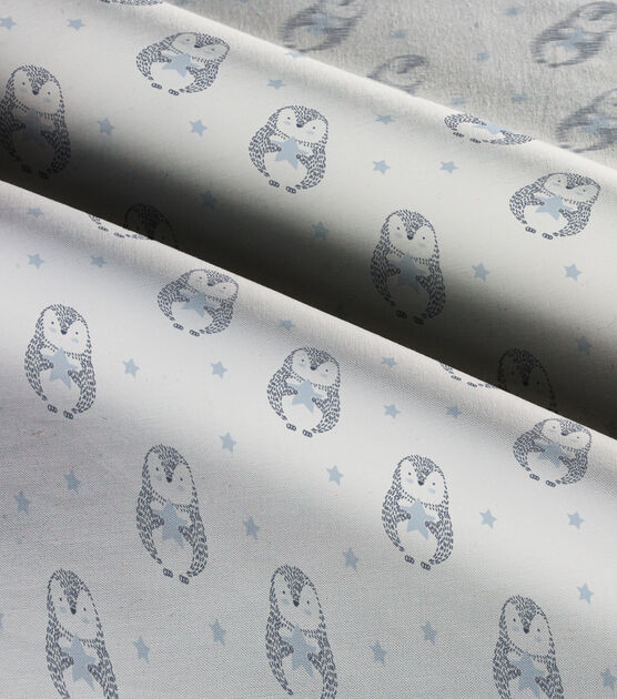 Gray Porcupine With Star Nursery Flannel Fabric Joann