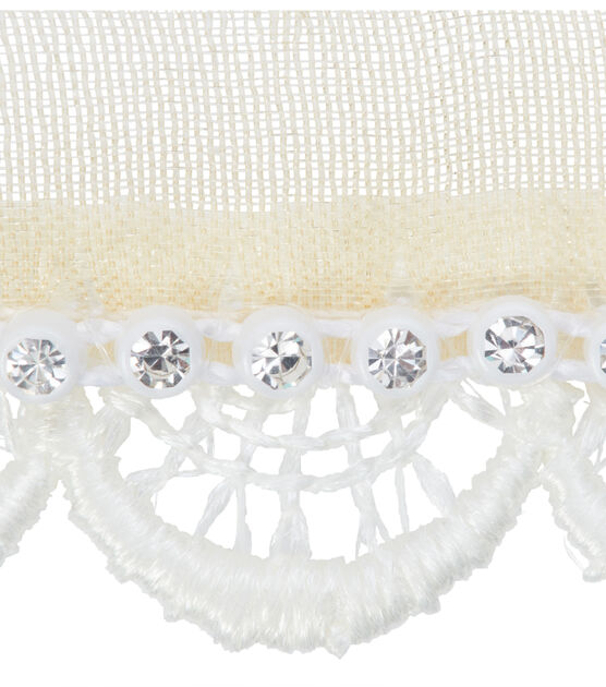 34 Lace With Scale Edge Rhinestone Trim By Simplicity Joann