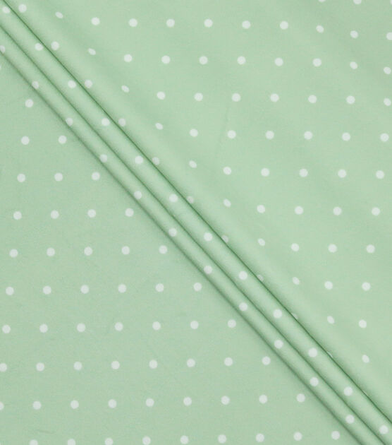 Small Dots On Green Soft And Minky Fleece Fabric Joann