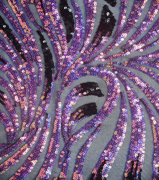 Iridescent Sequin Burst On Mesh Fabric Joann
