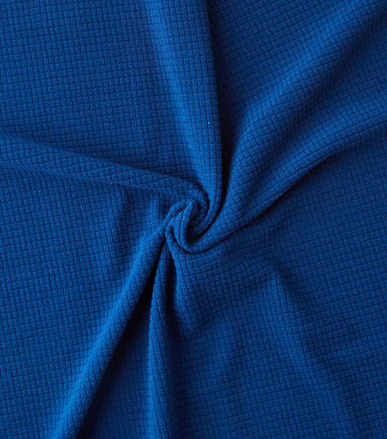 Eddie Bauer Navy Grid Thermal Fleece Fabric Joann
