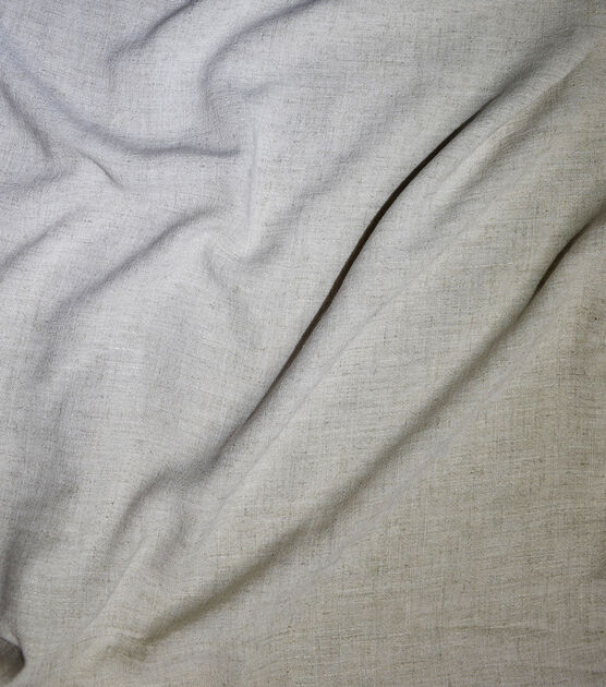 Dark Brown Slub Linen Rayon Blend Fabric Joann