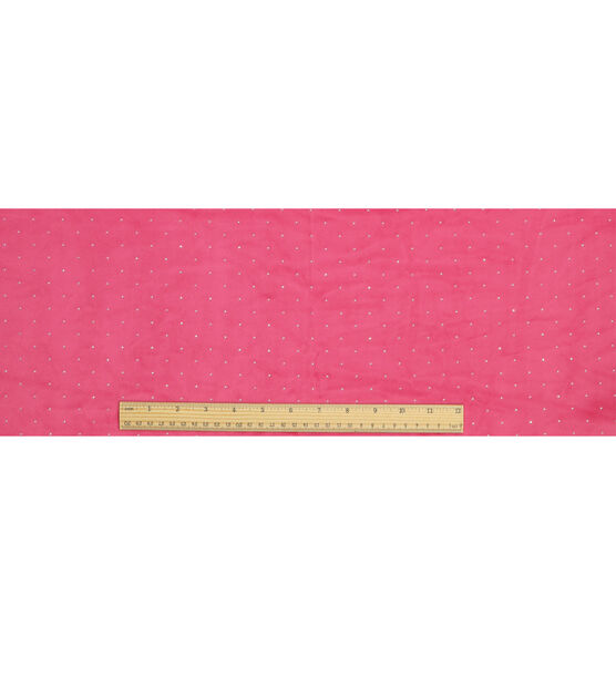 Juicy Couture Hot Pink Rhinestone Velour Fabric Joann