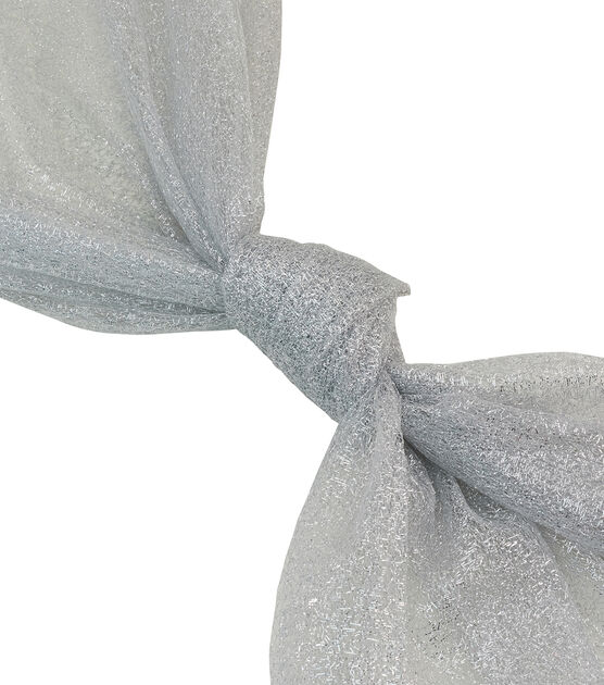 Silver Sparkle Mesh Fabric Joann