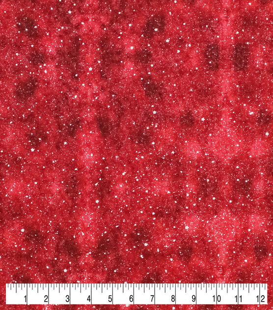Red Snow Blender Christmas Glitter Cotton Fabric Joann