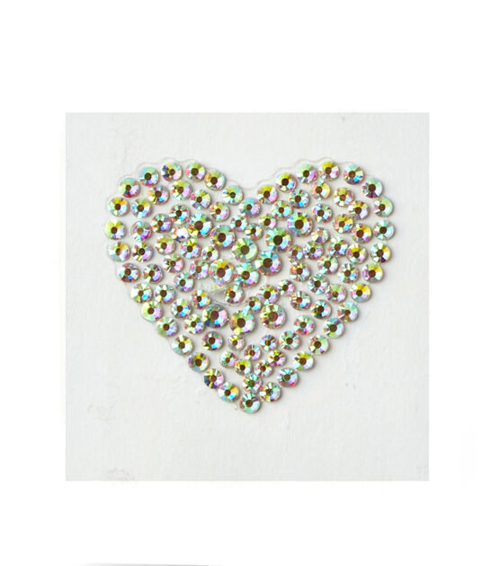 Juicy Couture 2 Rhinestone Heart Iron On Patch Joann