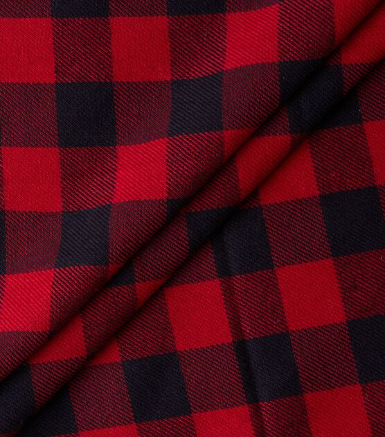 Eddie Bauer Red Buffalo Check Yarn Dyed Cotton Fabric Joann