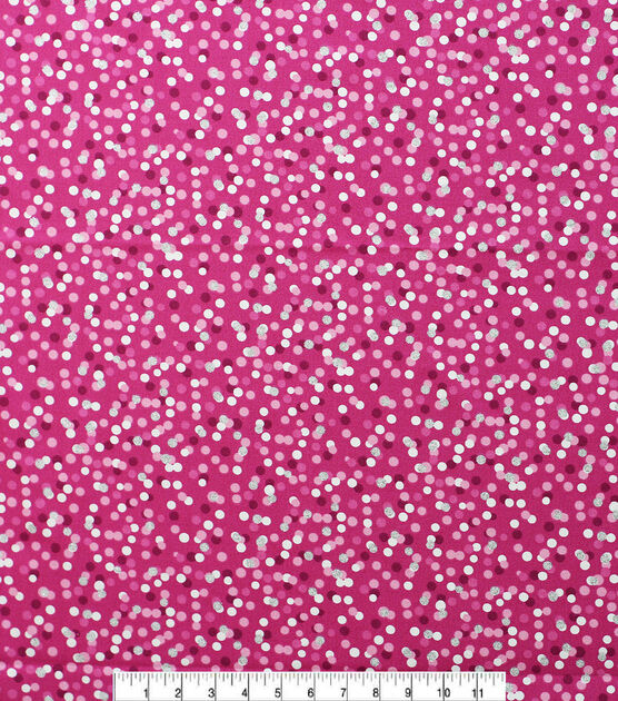 Dots On Pink Tonal Quilt Glitter Cotton Fabric By Keepsake Calico Joann