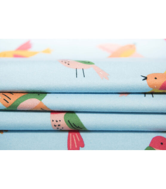 Pop Super Snuggle Tossed Birds Flannel Fabric Joann