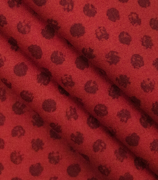 Dots On Dark Red Cotton Fabric By Keepsake Calico Joann