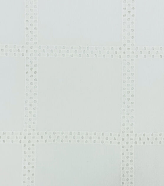 White Openwork Linen Fabric Joann
