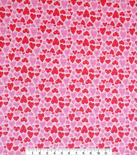 Hearts On Pink Valentines Day Cotton Fabric Joann