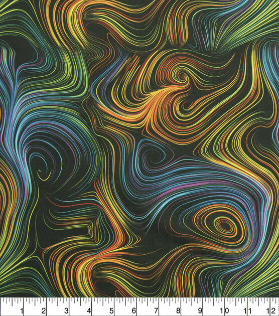 Multicolor Modern Swirls Quilt Cotton Fabric By Keepsake Calico Joann