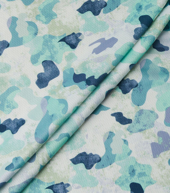 Eddie Bauer Green Camo Solar Foil Knit Fabric Joann