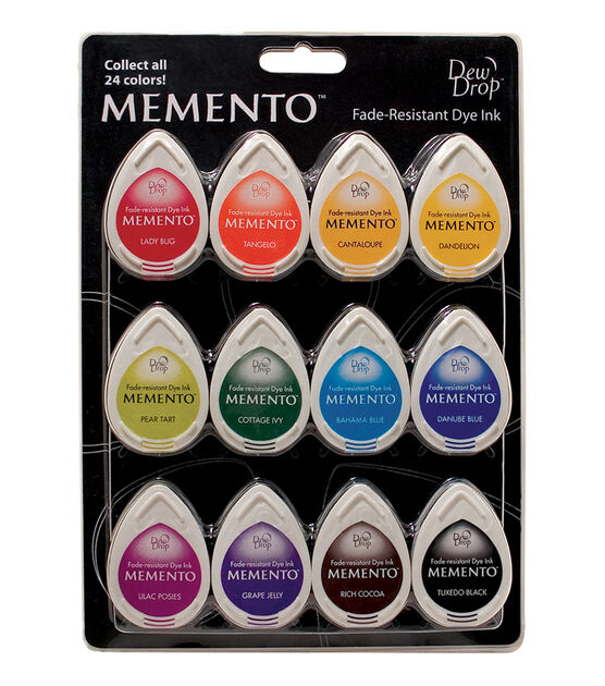 Memento Dew Drops Dye Inkpad 12pk Gum Drop Joann