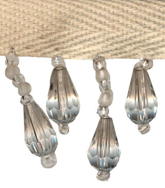 Home Decor Trim Conso 1 Crystal Teardrop Fringe