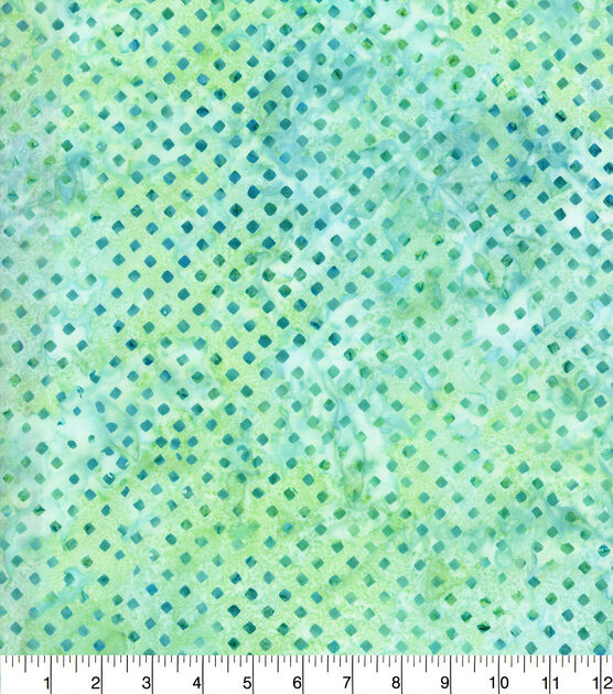 Teal Dots Batik Cotton Fabric Joann