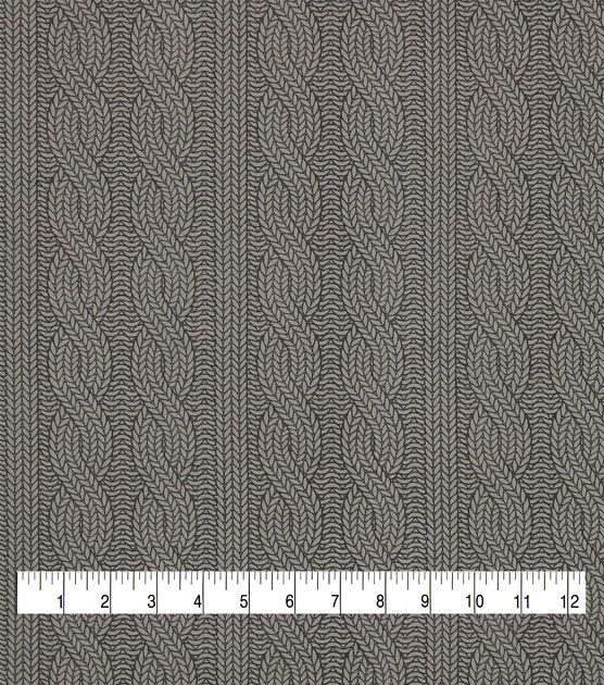 Knit Pattern Gray 108 Wide Flannel Fabric Joann