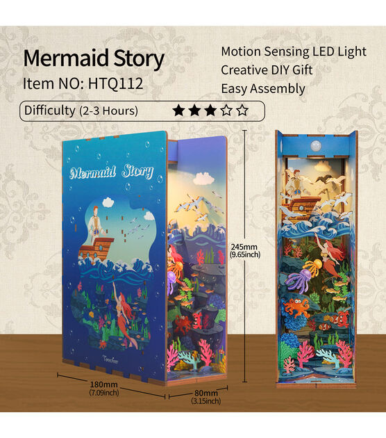 95 Diy Mermaid Story Bookend Led Puzzle Joann