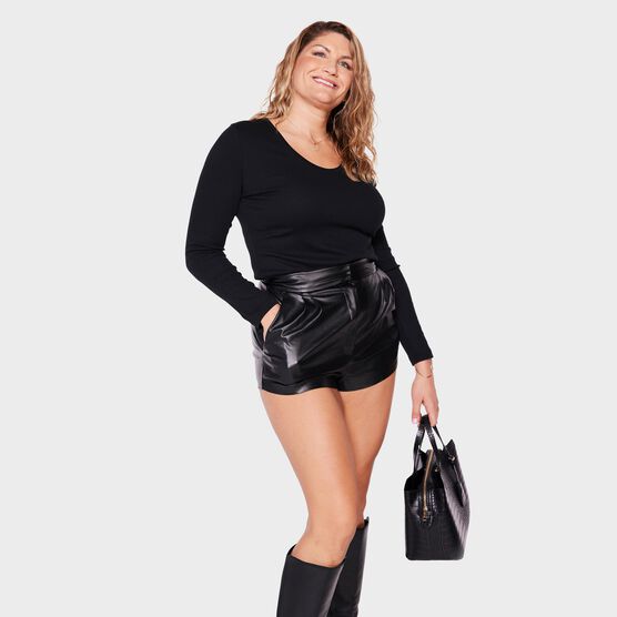 Black Smooth Faux Leather Fabric Joann