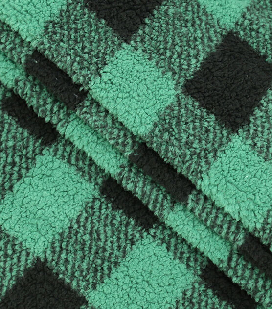 Green And Black Plaid Sherpa Fabric Joann