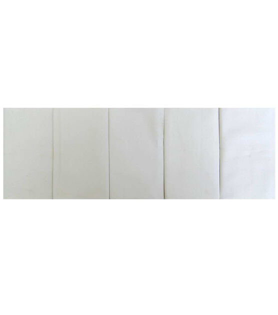 White Solid 5 Pc Cotton Fabric Quarter Bundle Joann