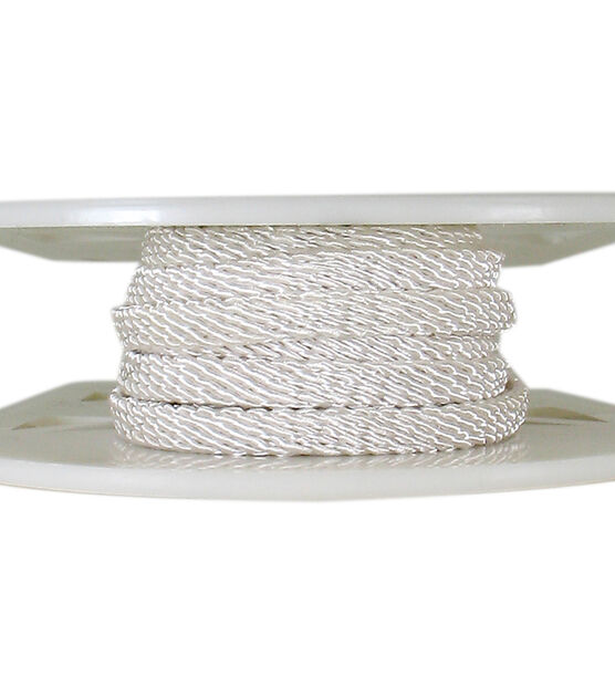 White Braided Rayon Trim Joann
