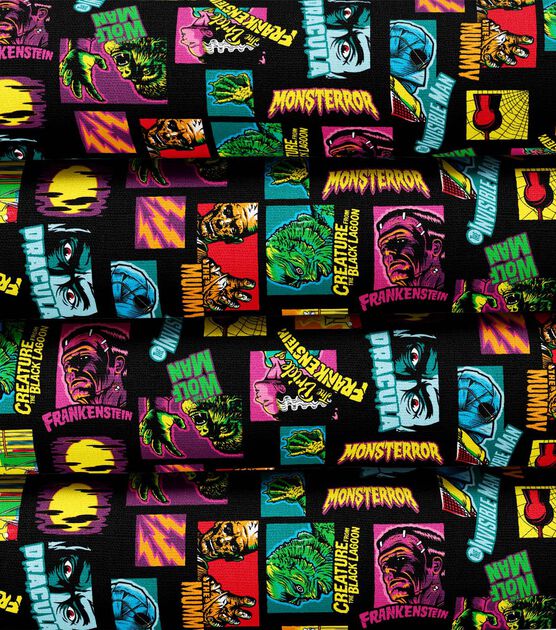 Monster Pop Movies Halloween Cotton Fabric Joann