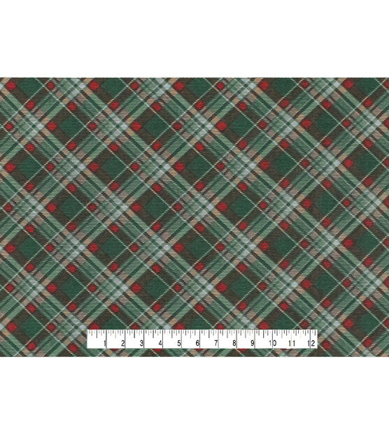 Green And Red Plaid Christmas Cotton Fabric Joann