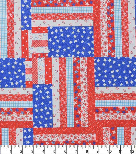 Intricate Flags Patriotic Cotton Fabric Joann