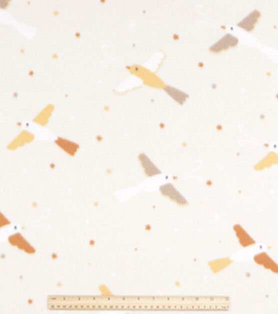 Muted Tossed Birds Blizzard Fleece Fabric Joann
